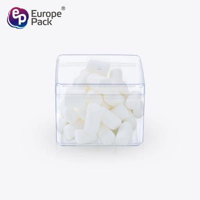 Cina Wholesale transparent wedding party gift storage sweet cube display plastic container Acrylic candy box with lid in vendita