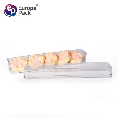 Cina Custom PS Transparent Plastic Biscuit Container Box in vendita