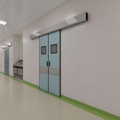China GMP Compliant Cleanroom Automatic Sliding Door Steel Sliding Door For Clean Rooms for sale