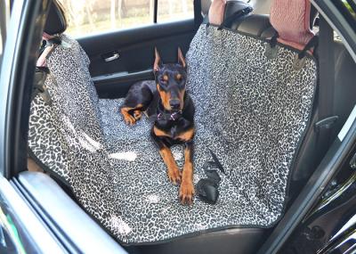 Cina Le coperture di sede di automobile smontabili del cane dei sedili del cuoio impermeabilizzano la stampa del leopardo in vendita