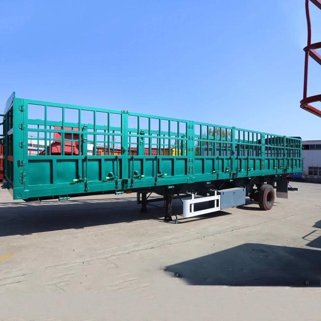 China Factory 3/4 Axles 40FT Fence Semi Trailer Cargo Transport 600mm Fence Trailer