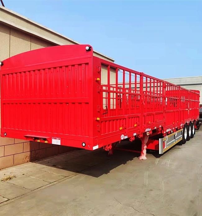 30-100 Ton Truck Trailer Pile Fence Semi Trailer