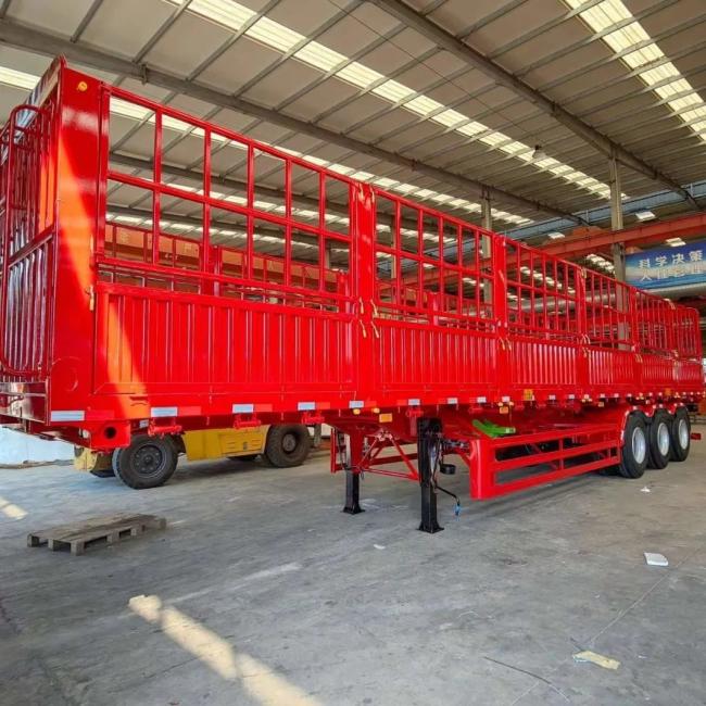 30-100 Ton Truck Trailer Pile Fence Semi Trailer