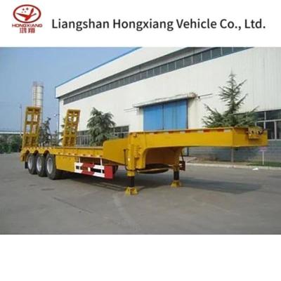 Cina 40 tonnellate 60 tonnellate 80 tonnellate 100 tonnellate Semirimorchio a letto piatto basso 3 assi in vendita