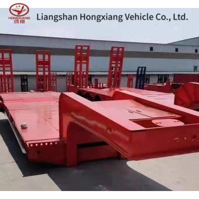 Cina 40 tonnellate 60 tonnellate 80 tonnellate 100 tonnellate Semirimorchio a letto piatto basso 3 assi in vendita