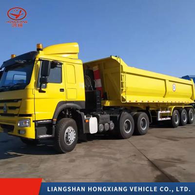 Chine 1 Dampper minier à bascule latéral / Dampper arrière Semi-remorque Dump Truck Self-dumping Non à vendre
