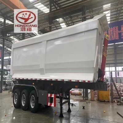 Κίνα 45cbm 40 50 60 τόνων U σχήμα πίσω άκρη γκρεμιστήρα ντάμπινγκ ημιφορτηγά ρυμουλκούμενα χάλυβα επίπεδα προς πώληση