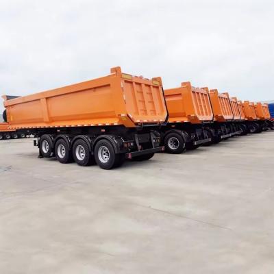 Chine 4 essieux 30 tonnes en forme de U camions de décharge semi-remorque avec essieu 13 tonnes et bande de roulement 2240 mm à vendre