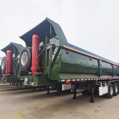 Chine 4 essieux 30 tonnes en forme de U camions de décharge semi-remorque avec essieu 13 tonnes et bande de roulement 2240 mm à vendre