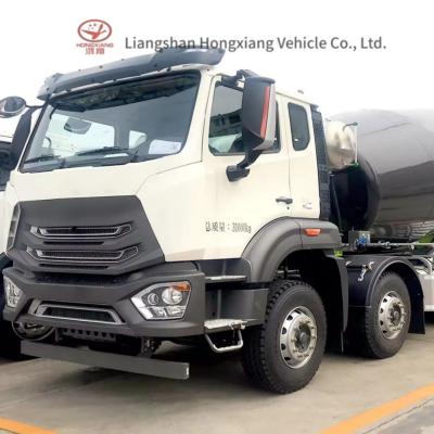 중국 8X4 샤크만 콘크리트 믹서 트럭 수동 창문과 최대 구마력 300-400hp 판매용