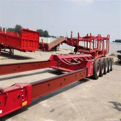 Κίνα 4 άξονες Lowboy Lowbed Semi Trailer για μεταφορά εκσκαφικών μηχανών 60 70 80 τόνων προς πώληση