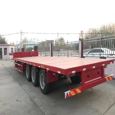 Κίνα 4 άξονες Lowboy Lowbed Semi Trailer για μεταφορά εκσκαφικών μηχανών 60 70 80 τόνων προς πώληση