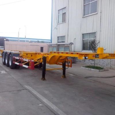 Κίνα Προσαρμοσμένο 3-άξονα 40FT 20FT δοχείο δοχείο σκελετό φορτηγό ημιφορτηγό με 2 άξονες προς πώληση