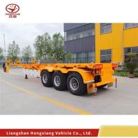 Quality Customization 40FT Heavy Skeletal Trailer Chassis Flat Bed Container Skeleton Semi Trailer for sale