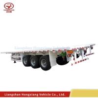 Quality Tread 1820mm 20/40/45 Feet Skeleton Container Chassis Truck Flatbed Trailer Semi Trailer for sale