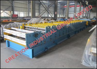 China 2 in 1 Double Deck Roofing Sheet Corrugating Machine with Two Corrugation Decker Te koop