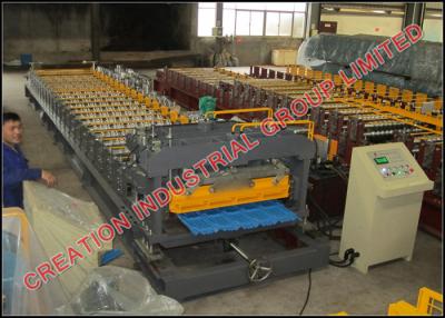 Cina Pre-painted Aluminum Step Tiles Roof Sheet Corrugation Machine with Automatic Decoiler and Cutting Equipment in vendita