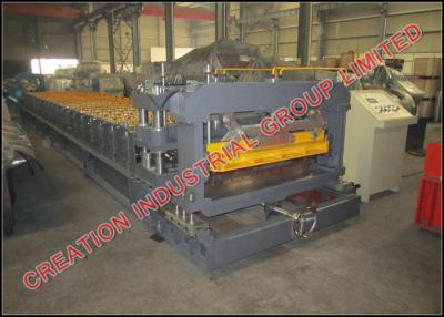 Cina Chromadek Colour Steel Q-Tile Roofing Sheet Roll Forming Machine, Metal Glazed Roof Tile Making Equipment in vendita