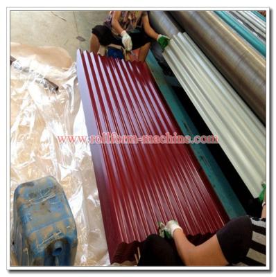 China Colored Steel Roofing Sheet, Corrugated Profile Zinc Iron Roof Cladding Panel, Metal Building Material en venta