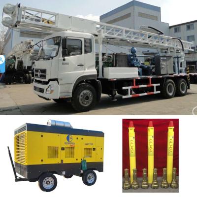 Κίνα 400m Drill Rig Machines Truck Mounted Water Well Borehole With Drilling Tools προς πώληση