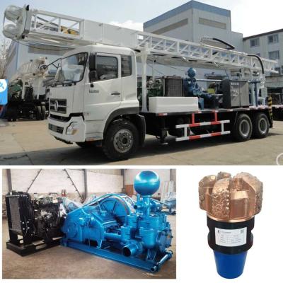 Κίνα 400m Drill Rig Machines Truck Mounted Water Well Borehole With Drilling Tools προς πώληση
