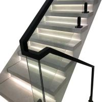 Quality Modern Design Style Glass Railing for Indoor Safety in Apartment Stairs Handrail for sale