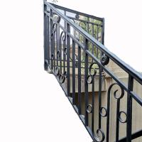 Quality Modern Apartment Wall Mounted Wrought Iron Stair Railing Handrail Bar for Home Design for sale
