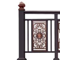 Quality Wood Top Handrail Post Mounted Stainless Steel Glass Railing For Stairs in Apartment for sale