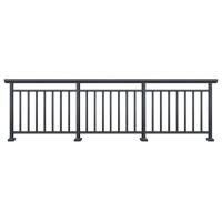 Quality Metal Indoor Balustrade Wrought Iron Handrail Stair Railing Modern Apartment Design for sale