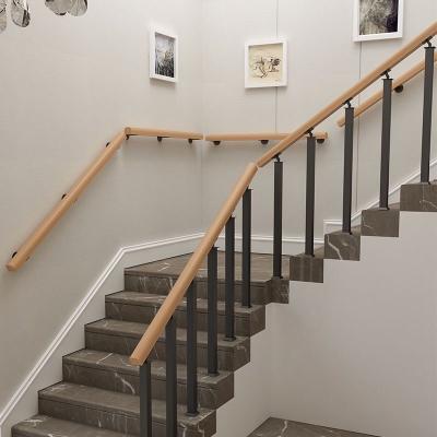 Simple Design Iron Stairs Railing Models for Wall Mounting in Apartments