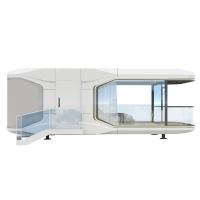 Quality Villa House Capsule Office and Dormitory Postmodern Design Style 40ft Container Homes for sale
