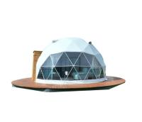 Quality Farmhouse Outdoor Round Glamping Dome Tent with Customized Color Luxury House Bathroom for sale