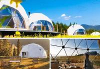 Farmhouse Outdoor Round Glamping Dome Tent with Customized Color Luxury House