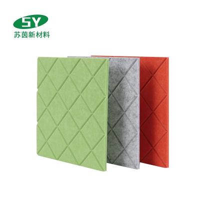 China 2200GSM PET Sound Absorbing Acoustic Panels For Cinema Te koop