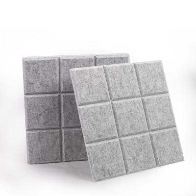 Cina Square Carved Polyester Acoustic Panels 48 Pure Colors 600x600mm in vendita