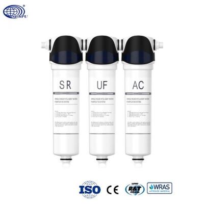 Cina Filtro minerale dal rubinetto dell'acqua di rubinetto del carbone attivo per acqua potabile domestica 0.1um 2.5L/min in vendita