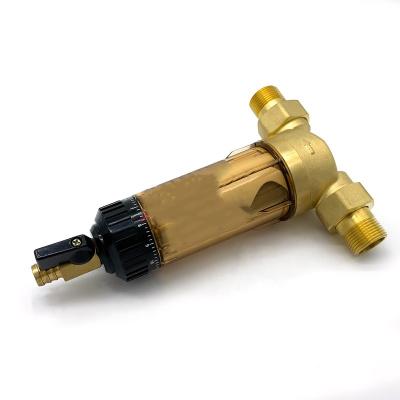Cina Home In Line Brass Pre Filter Sediment Sand Pipeline Water Filter in vendita