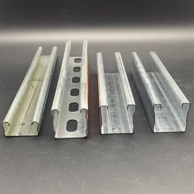 q235 Electrical Galvanized Custom Size 4141 Strut Channel with Rib