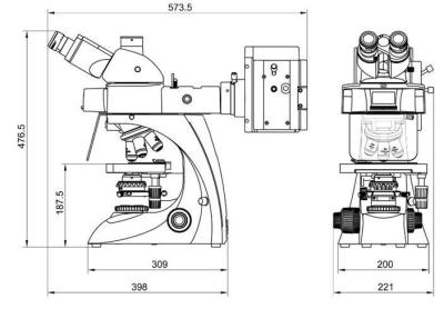China Integrated Dark Field Polarizing Lab Biological Microscope 4 Position for sale