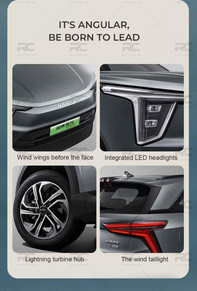 IT'S ANGULARBE BORN TOLEAD Wind wings before the face Integrated LED headlights OHT Lightning turbine hub The wind taillight