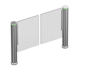 Chine Système de barrière mince à colonnes d'aileron de tourniquet de créneau de vitesse à vendre