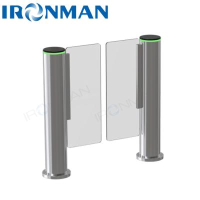 China Barreiras de vidro da segurança do leitor de cartão do torniquete da porta de segurança do RFID/ISO 9001 à venda