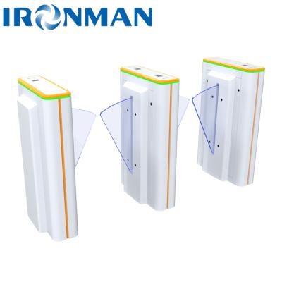 China IM.XY.08 Flap Barrier Gate Fast Retractable Wings Secure Flow Management For Malls Stations Airports for sale