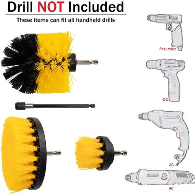 Cina Una ruota di 4 pacchetti fornisce il set di pennelli dettagliante del trapano di Kit Fit Tire in vendita