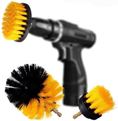 Cina Una ruota di 4 pacchetti fornisce il set di pennelli di Kit Fit Tire Detailing Drill in vendita