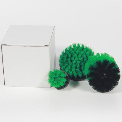 Cina la spazzola verde di nylon del trapano dello SGS di 125mm sfrega il corredo di pulizia dell'impianto di lavaggio di potere dei cuscinetti in vendita