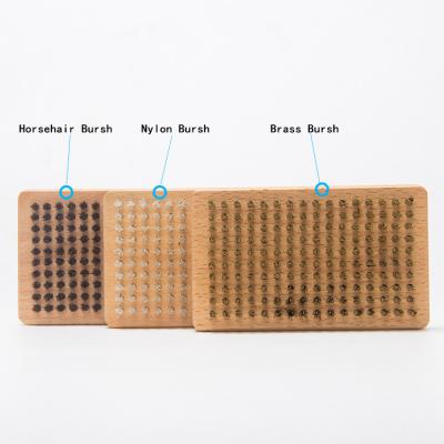 Cina la cera di nylon di Ski Brush Kit 100mm del crine di 8mm spazzola le setole d'ottone in vendita