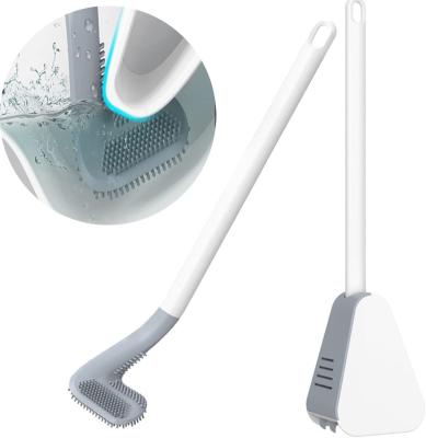 Cina Bianco a manico lungo del silicone della spazzola della toilette di golf del filamento dei pp in vendita