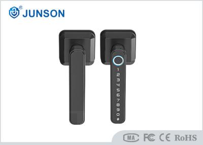중국 빠른 록아이덴티파이케이션과 흑색 정사각형 손잡이 지문 도어 록 투야 APP 판매용