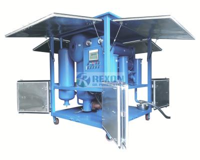 China Tipo completamente incluido máquina in situ 9000Liters/Hour del purificador de aceite del transformador del uso de la central eléctrica en venta